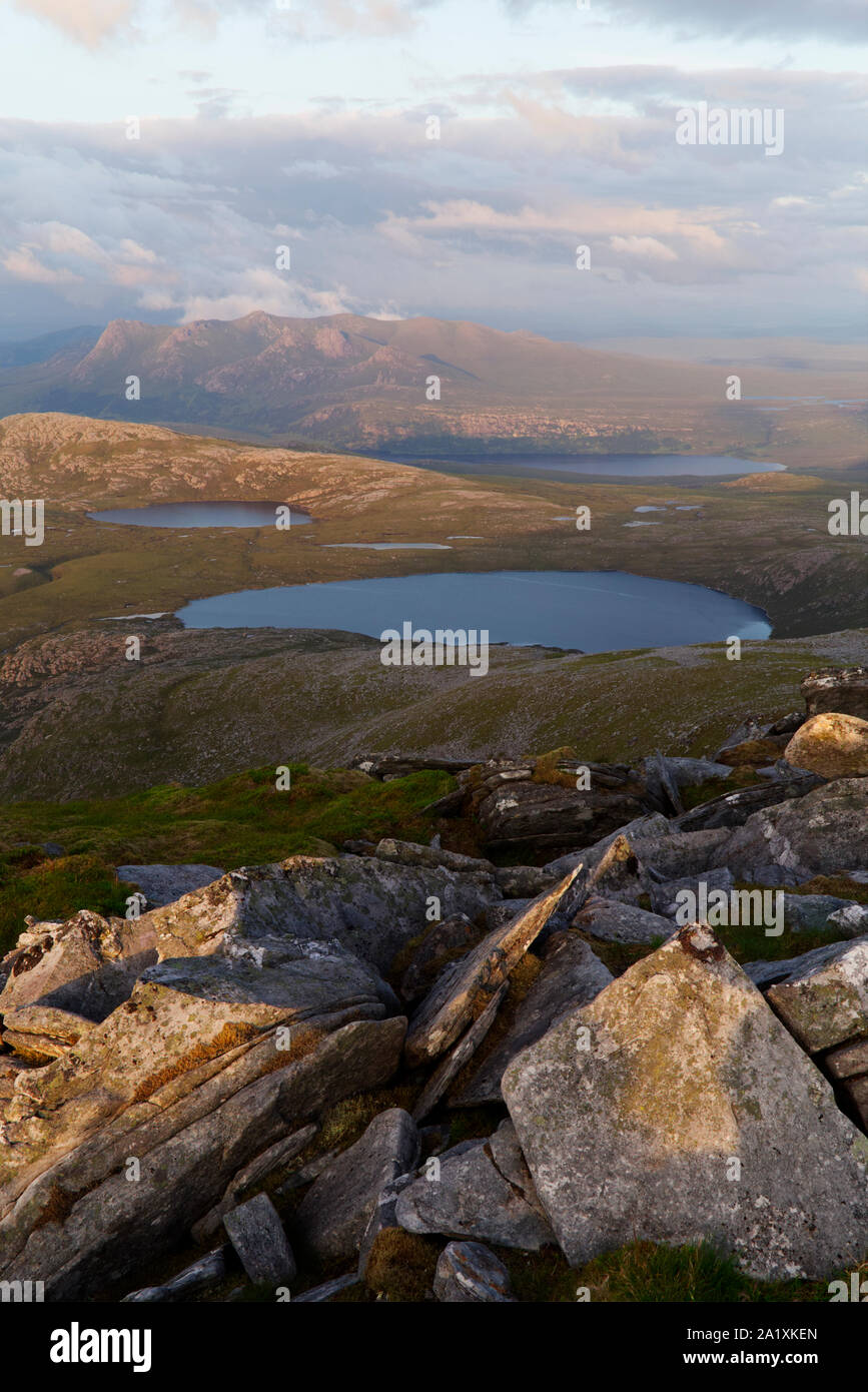 View from Ben Hope towards Ben Loyal, Sutherland Stock Photo - Alamy