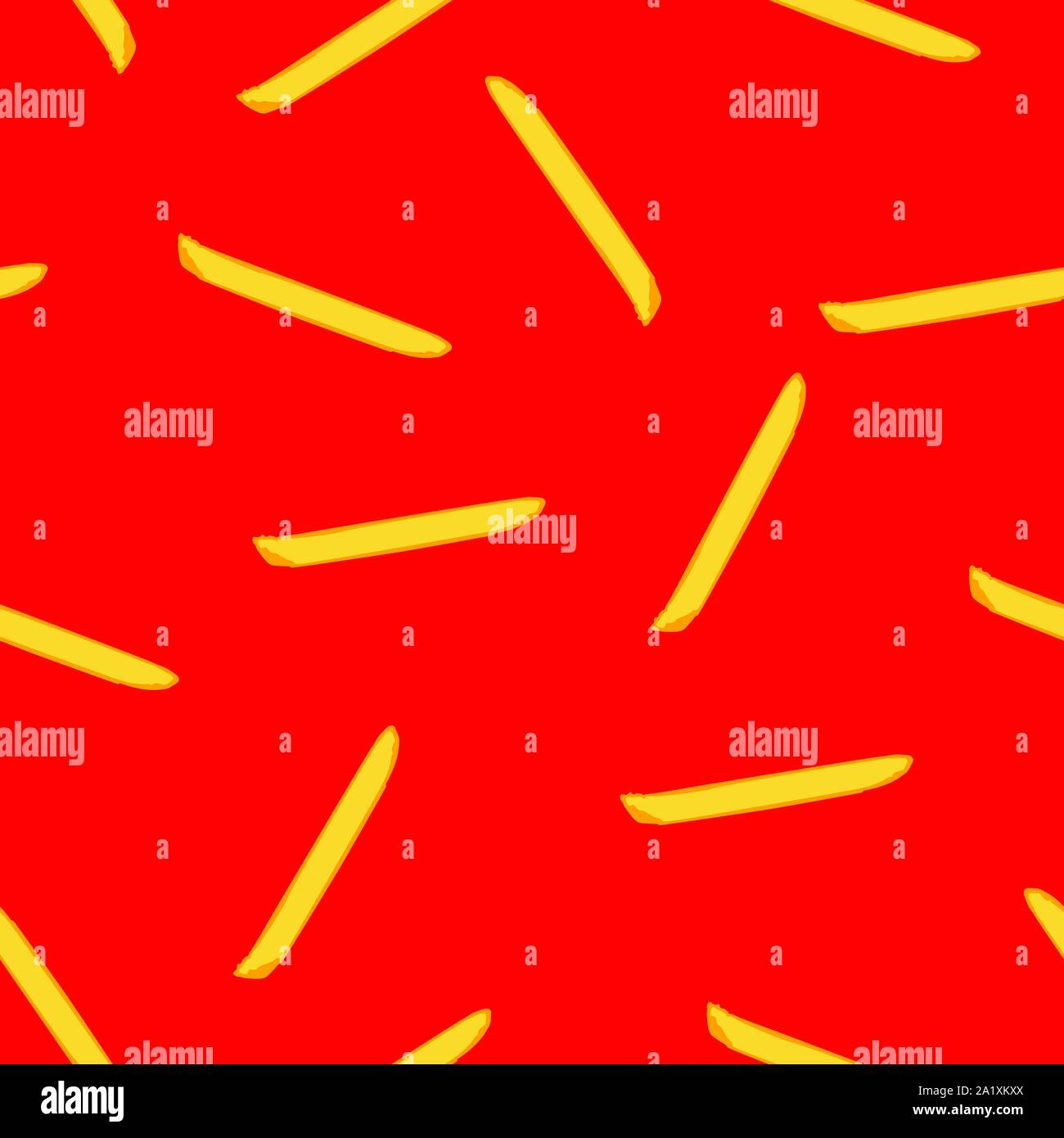 French fries fast food seamless pattern, background Stock Vector Image ...