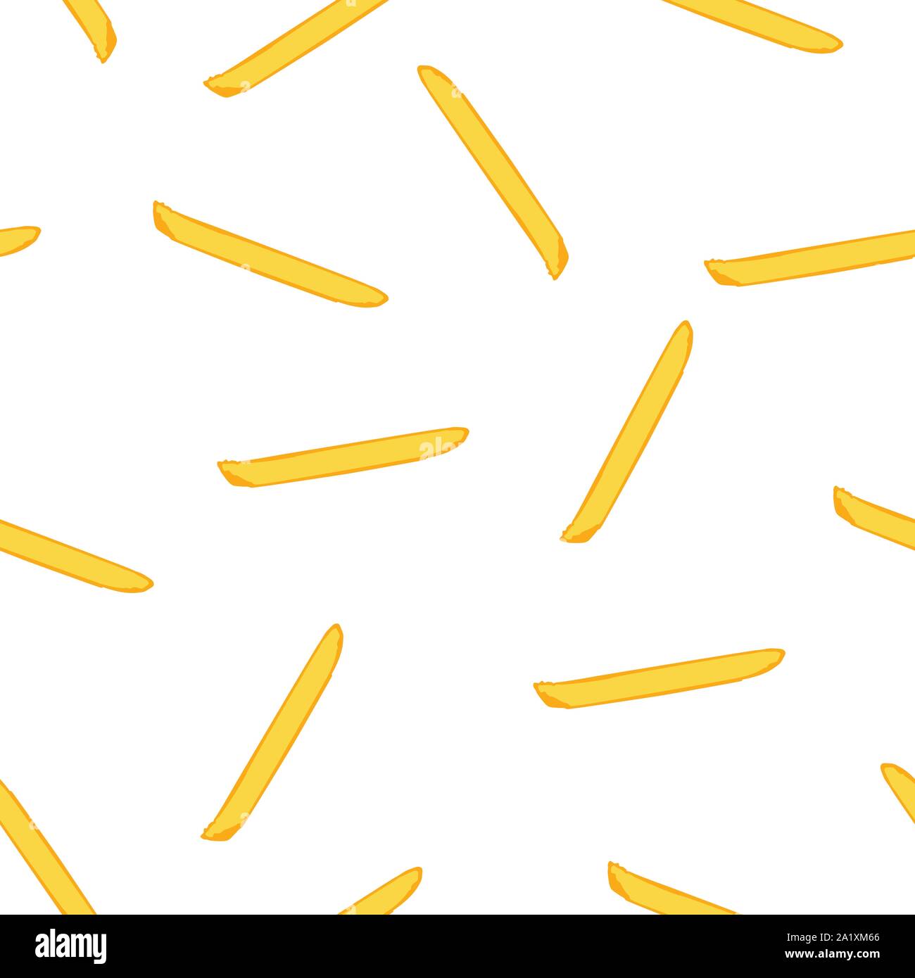French fries fast food seamless pattern, background Stock Vector Image ...