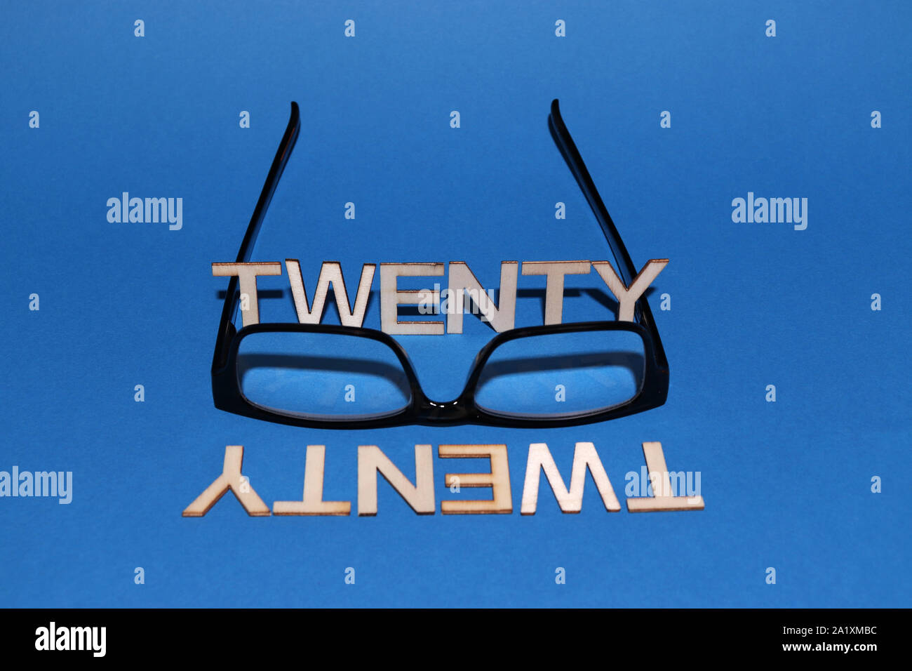 A conceptual image illustrating 20-20 vision Stock Photo - Alamy