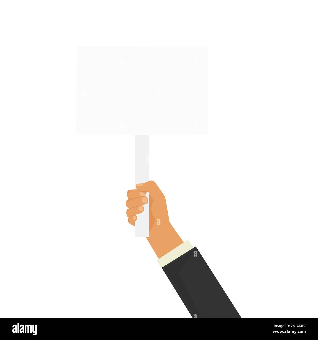 Blank cardboard signage isolated on Stock Vector Images - Alamy