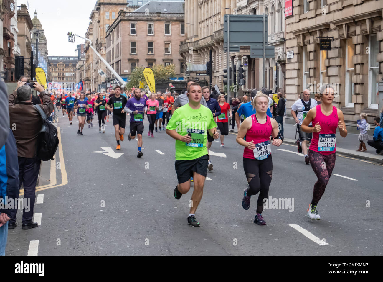 Glasgow, Scotland, UK. 29th September, 2019. Runners competing in the ...