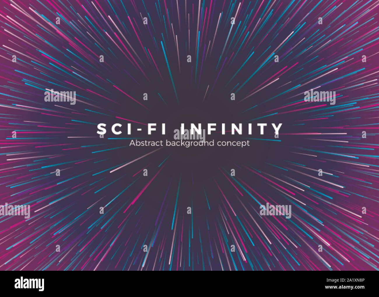 Sci-fi Universe infinity. Abstract background travel through time and ...