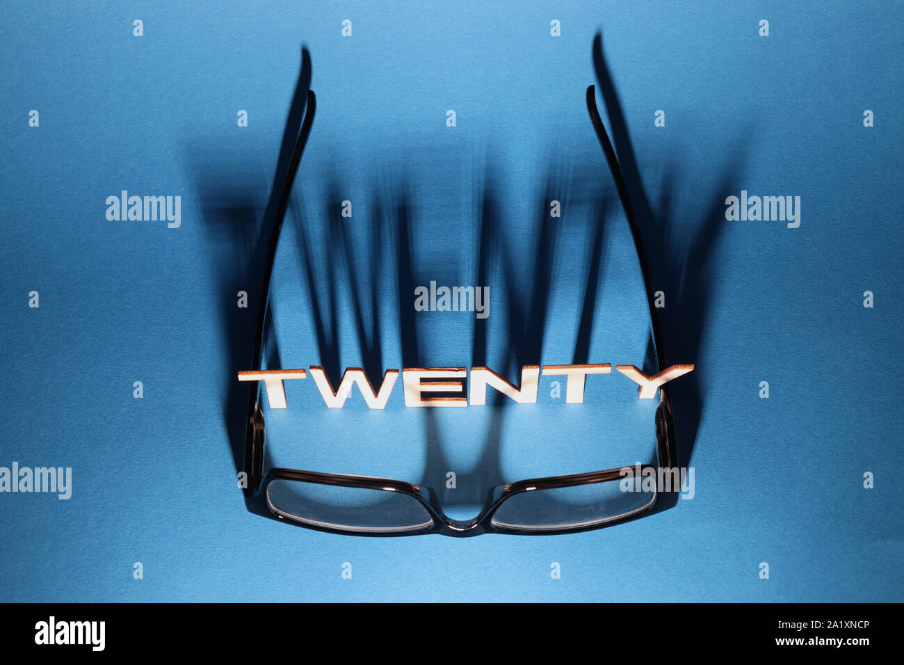 A conceptual image illustrating 20-20 vision Stock Photo - Alamy