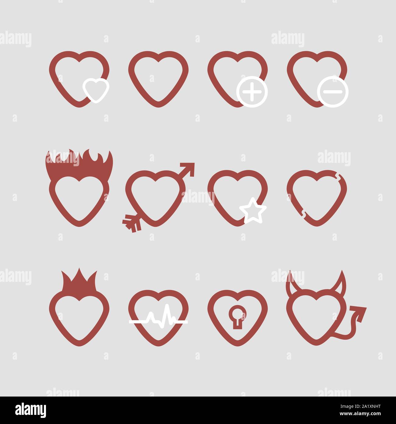 Romantic symbols hi-res stock photography and images - Alamy