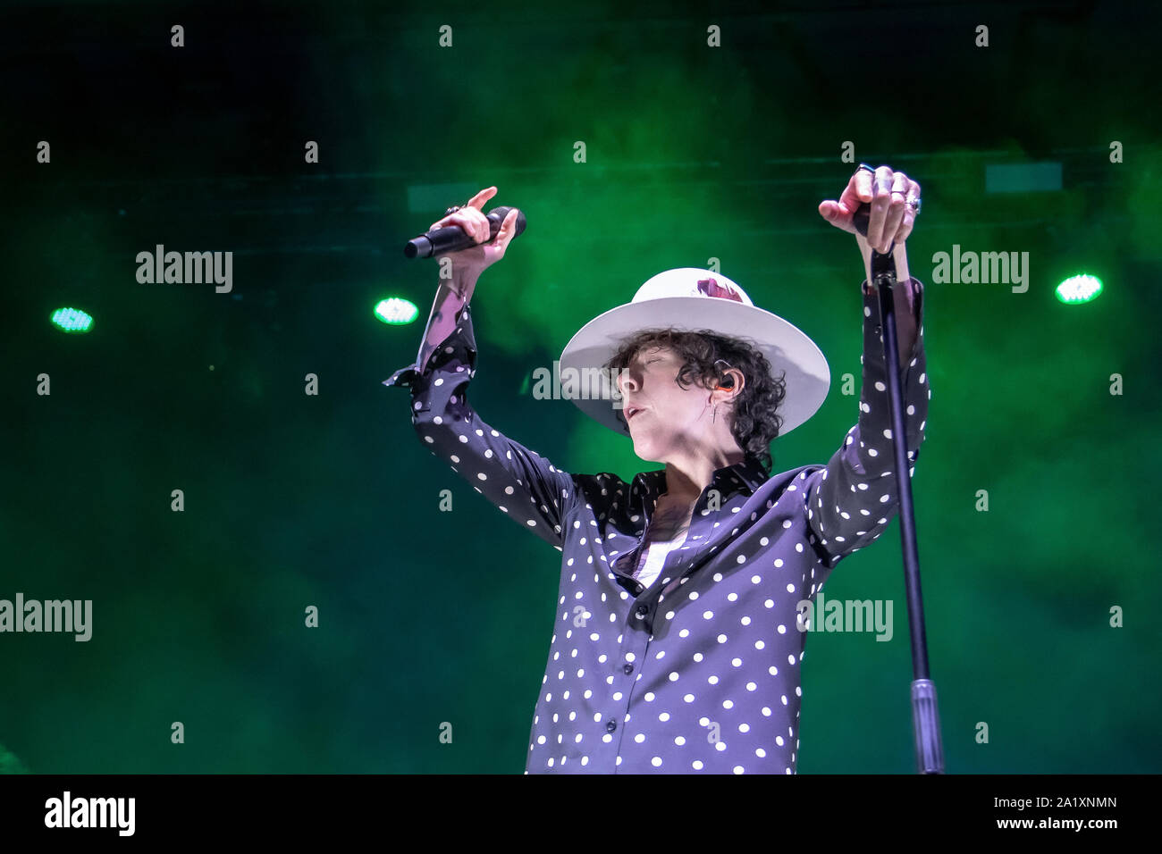 LP, American Singer, Live show in Bratislava, Slovakia. Laura ...