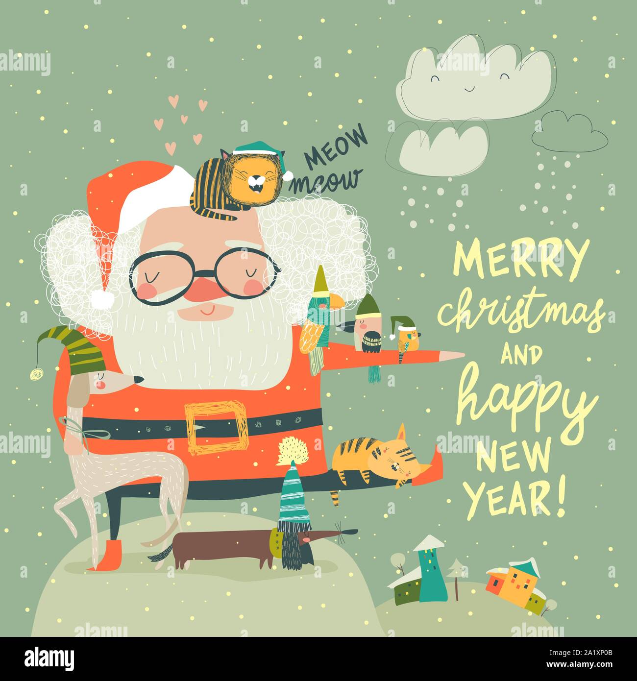 Joyful dogs Stock Vector Images - Alamy