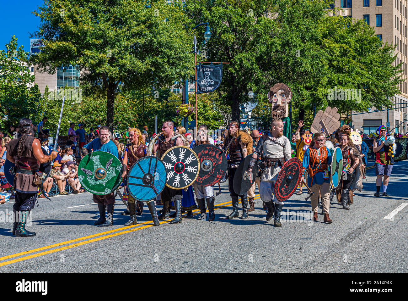 ATLANTA, GEORGIA - August 31, 2019: The annual DragonCon parade ...