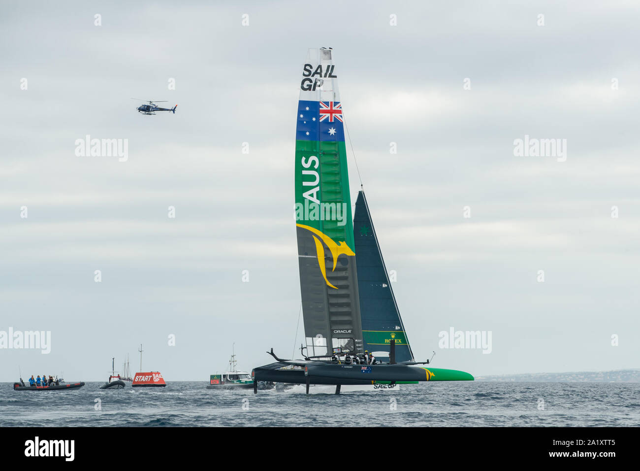 The Australia Team F50 catamaran in action. Race Day 3. The final ...