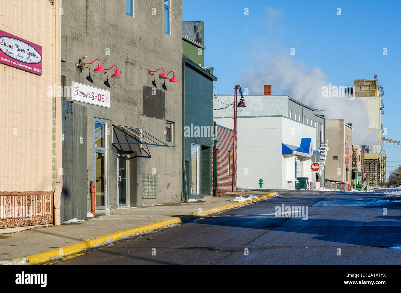 Downtown Ames in the winter Stock Photo - Alamy