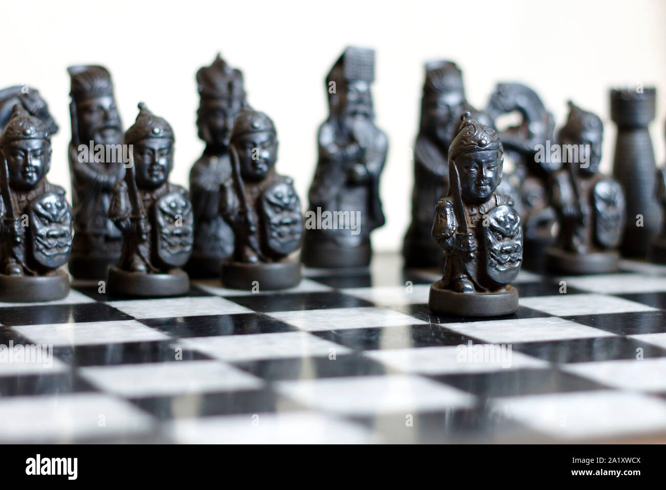 Chess game. Leadership and competition concept Stock Photo - Alamy