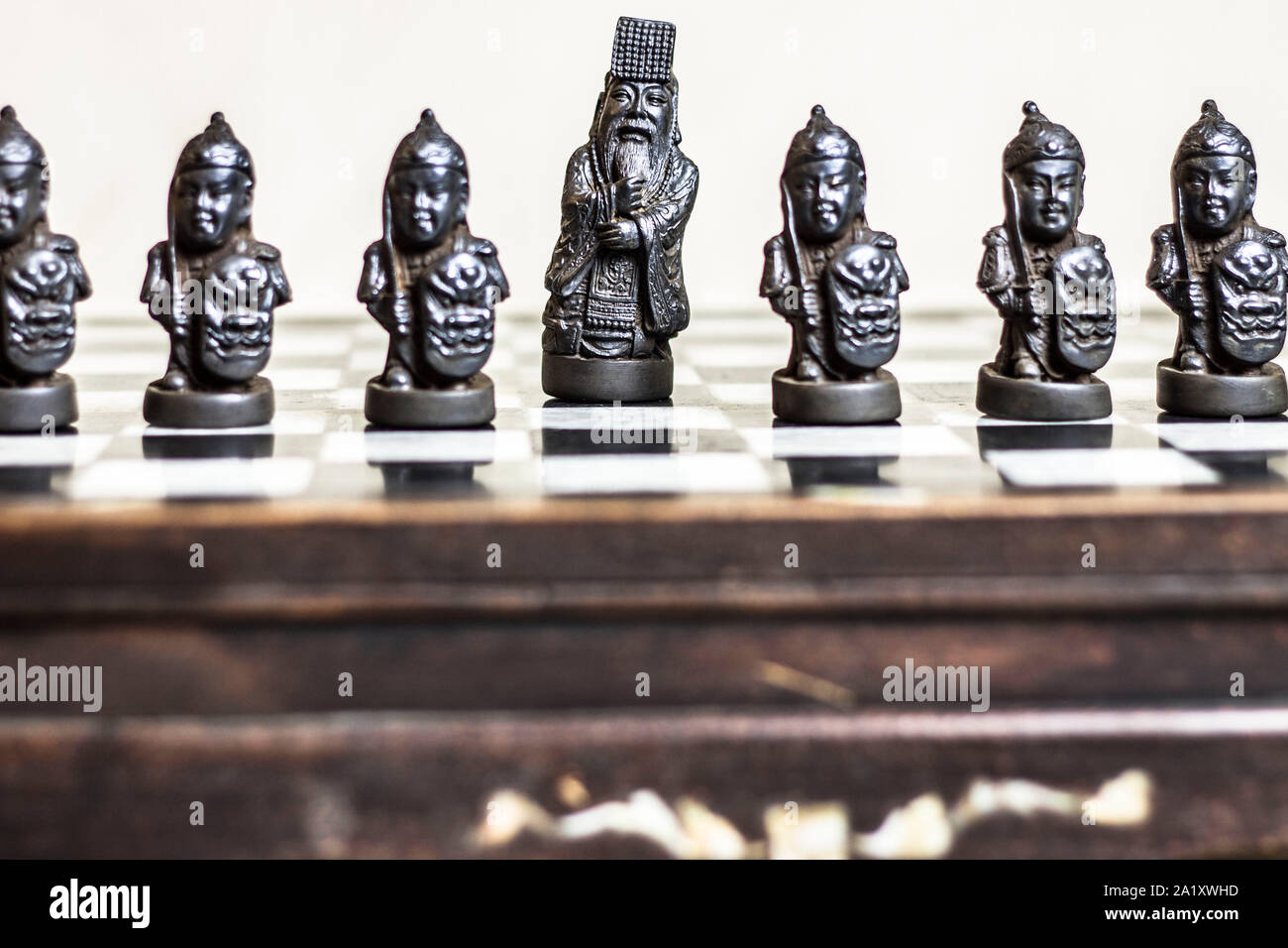 Chess game. Leadership and competition concept Stock Photo - Alamy