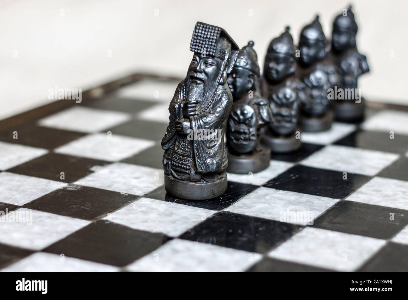 Chess game. Leadership and competition concept Stock Photo - Alamy
