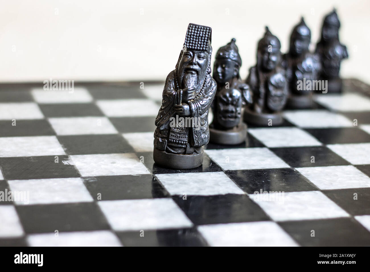 Chess game. Leadership and competition concept Stock Photo - Alamy