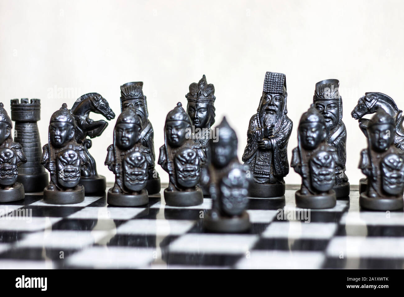 Chess game. Leadership and competition concept Stock Photo - Alamy