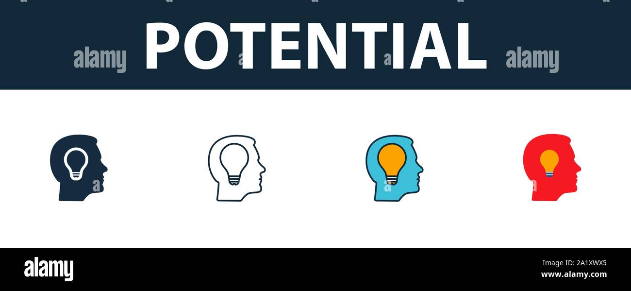 Potential icon set. Premium symbol in different styles from ...