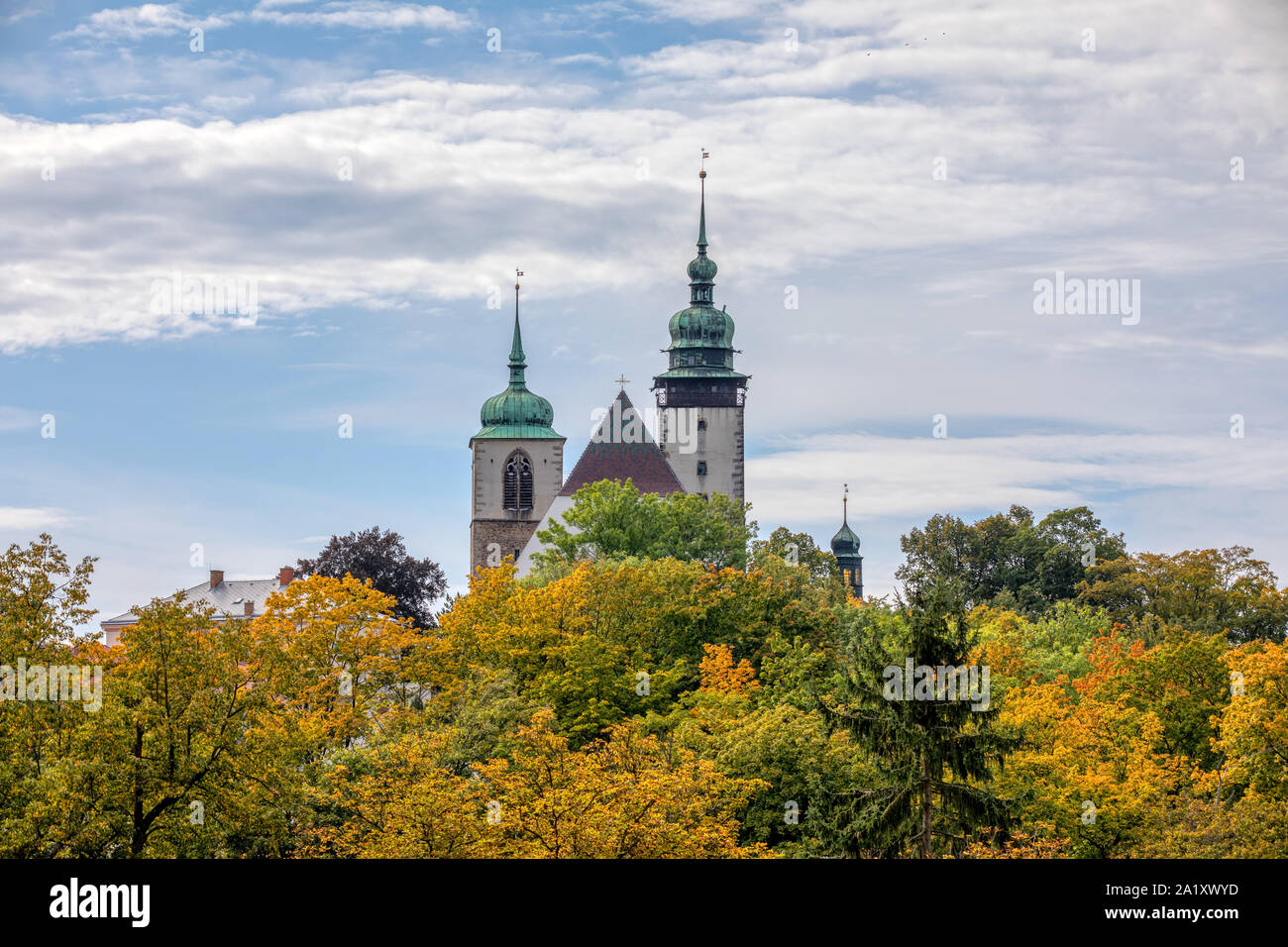 Church of St. James the Greater in Jihlava, three-aisled hall church ...