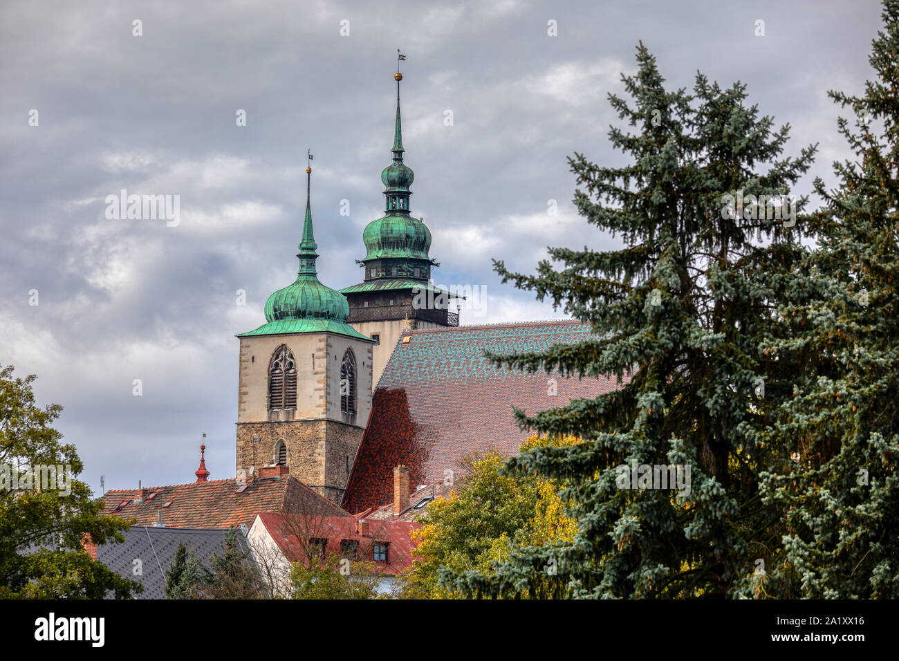 Church of St. James the Greater in Jihlava, three-aisled hall church ...