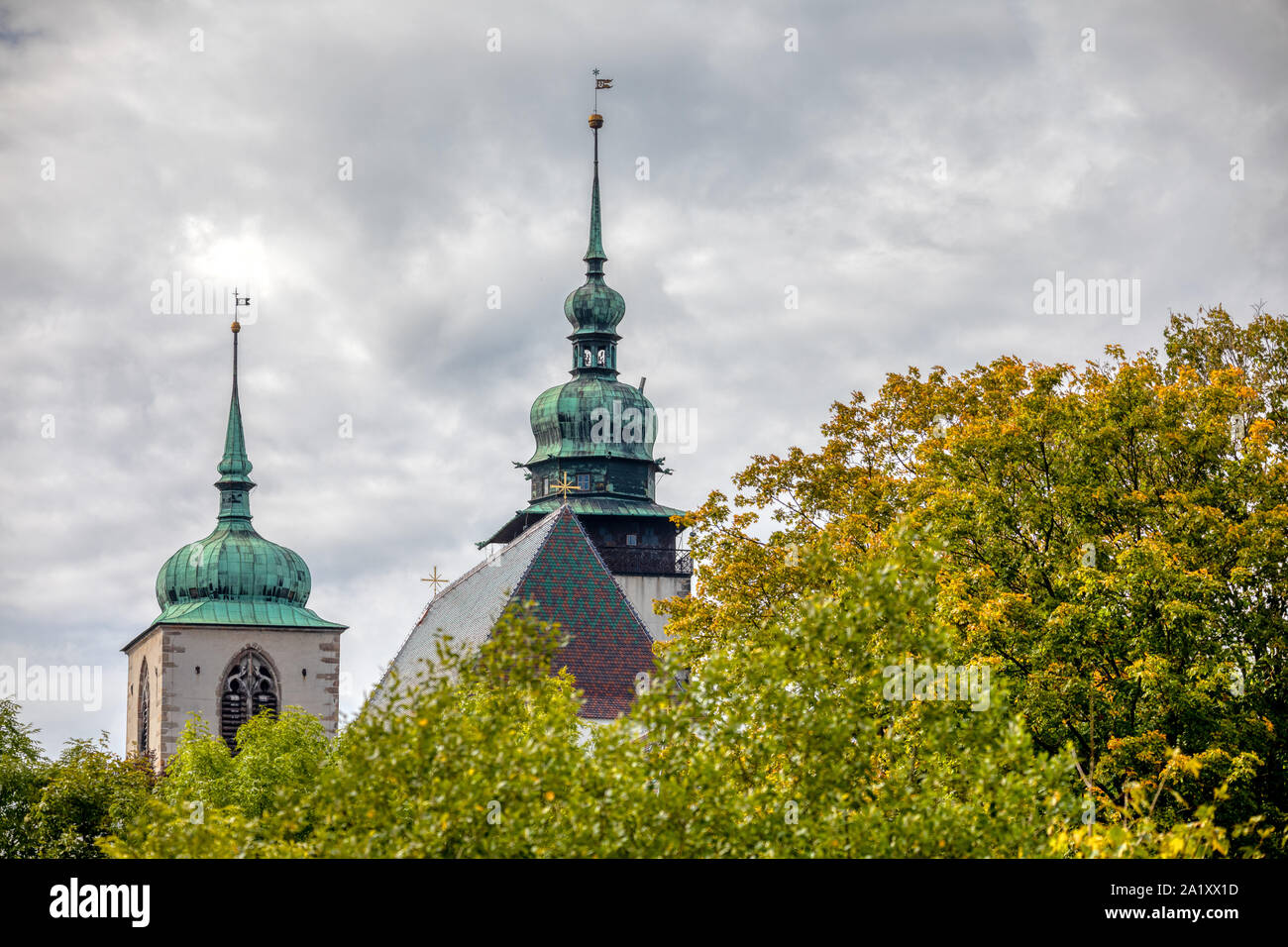 Church of St. James the Greater in Jihlava, three-aisled hall church ...