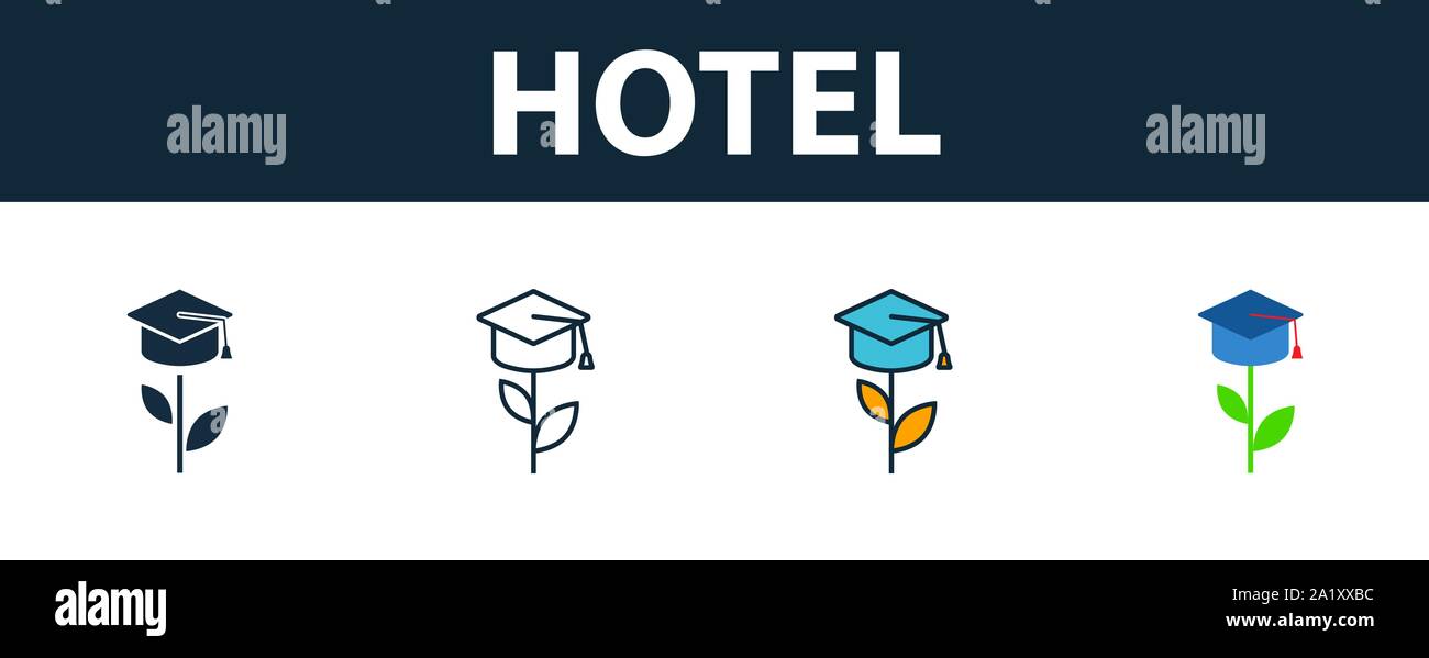 Knowledge Growing icon set. Premium symbol in different styles from ...