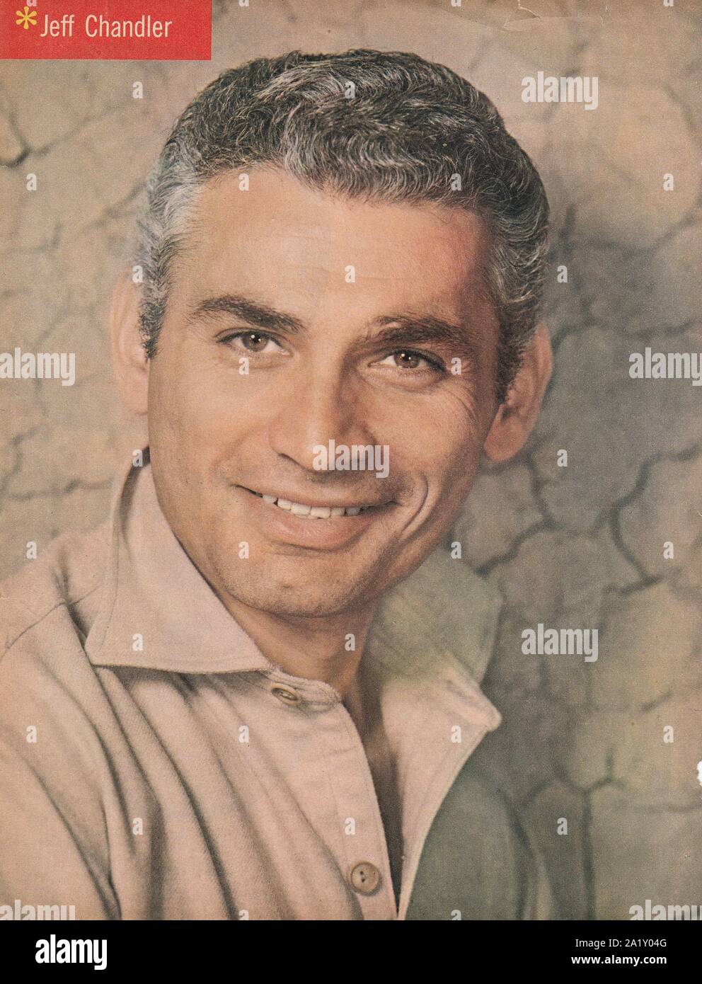 Jeff Chandler (1918-1961) American film actor who died during dental ...