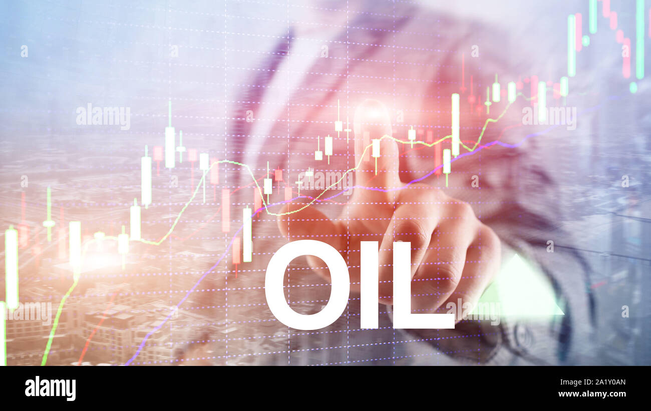 Oil trend up. Crude oil price stock exchange trading up. Price oil up ...
