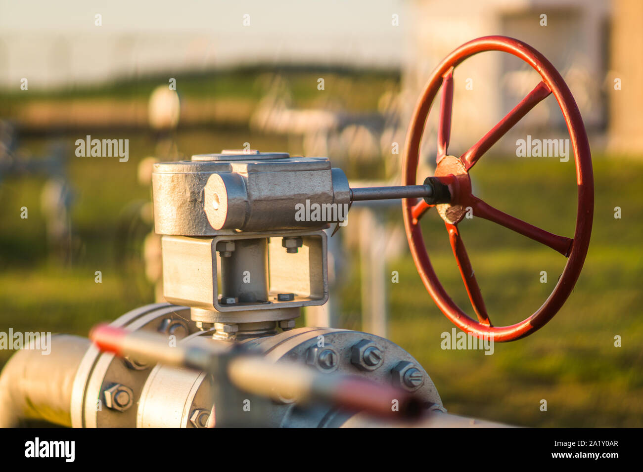 Natural gas pipe and valves hi-res stock photography and images - Alamy