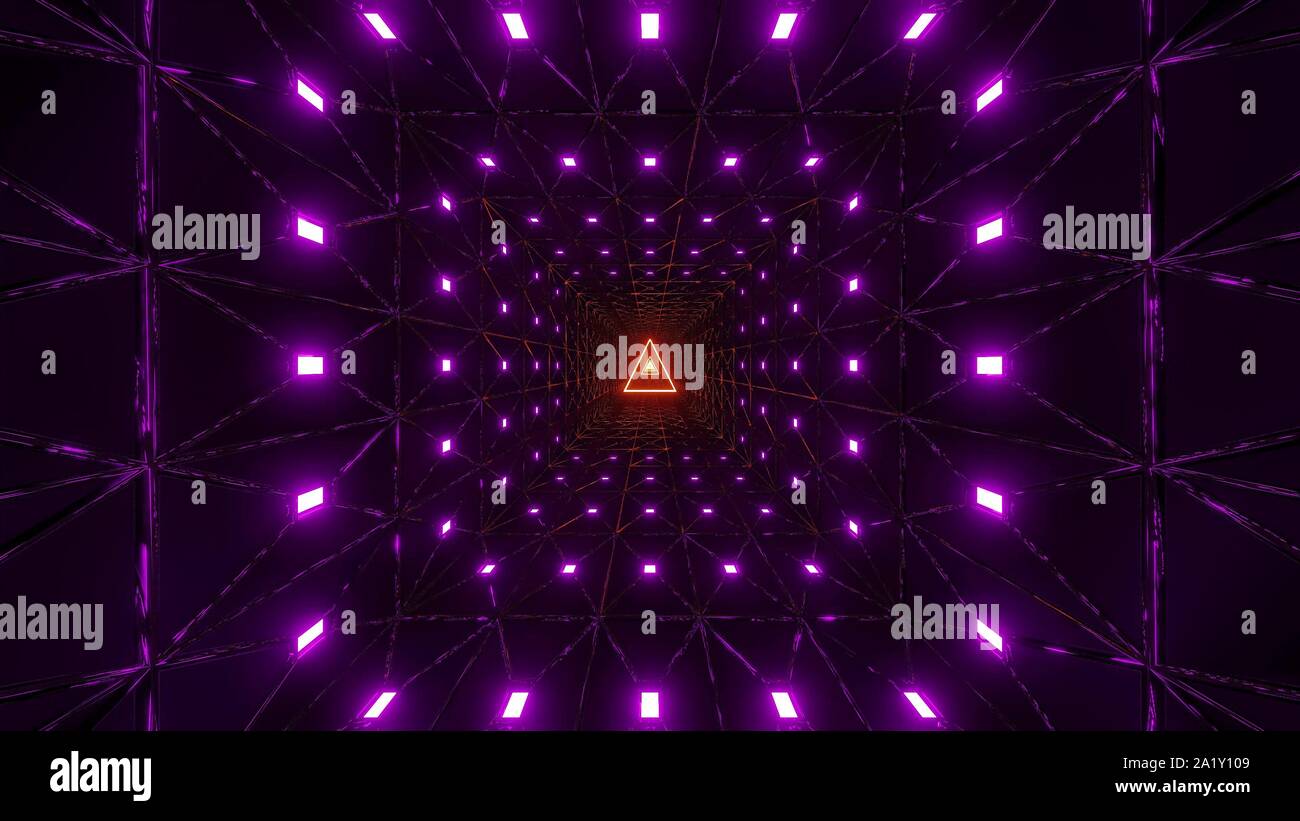 glowing triangle wireframe design 3d illustration background wallpaper ...