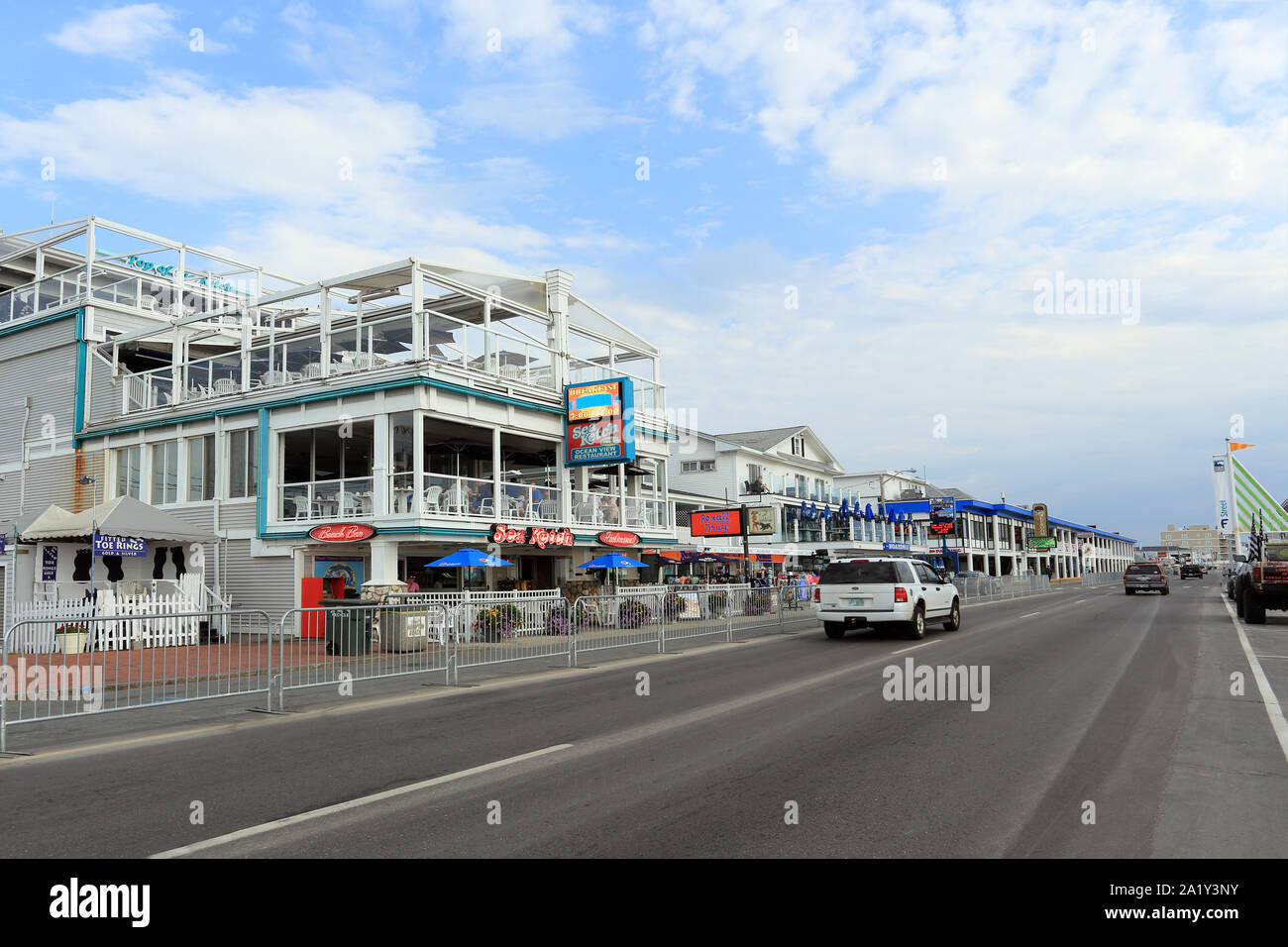 Ocean Boulevard Hampton Beach New Hampshire Stock Photo - Alamy