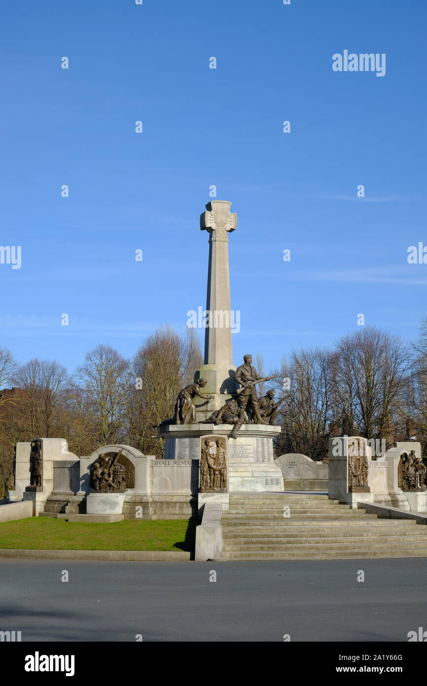 Port Sunlight war memorial, Wirral, UK Stock Photo - Alamy