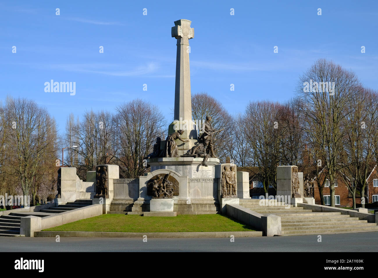 Port Sunlight war memorial, Wirral, UK Stock Photo - Alamy