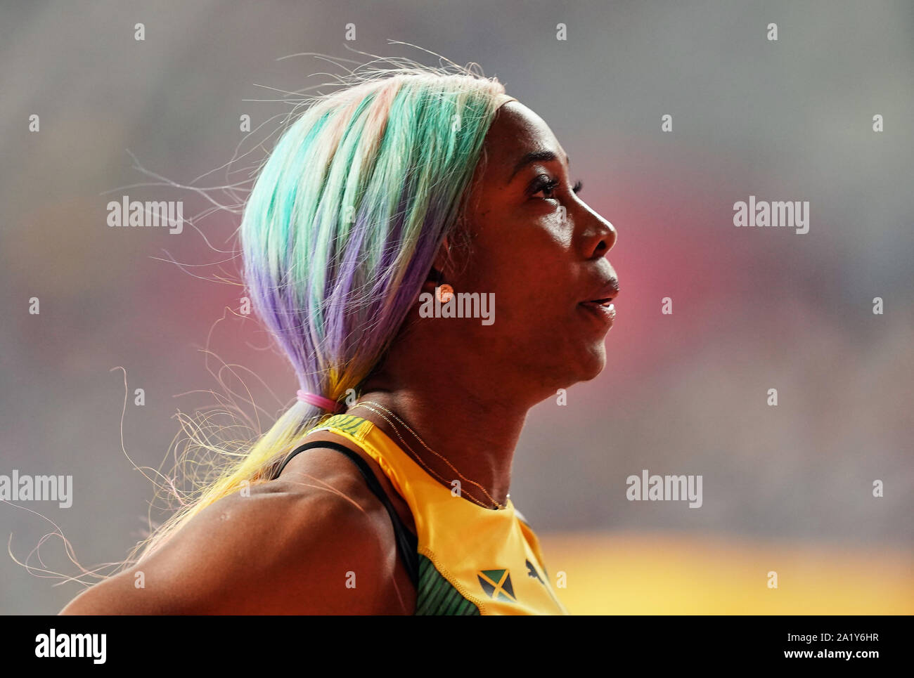 Doha, Qatar. 29th Sep, 2019. Shelly-Ann Fraser-Pryce of Jamaica ...