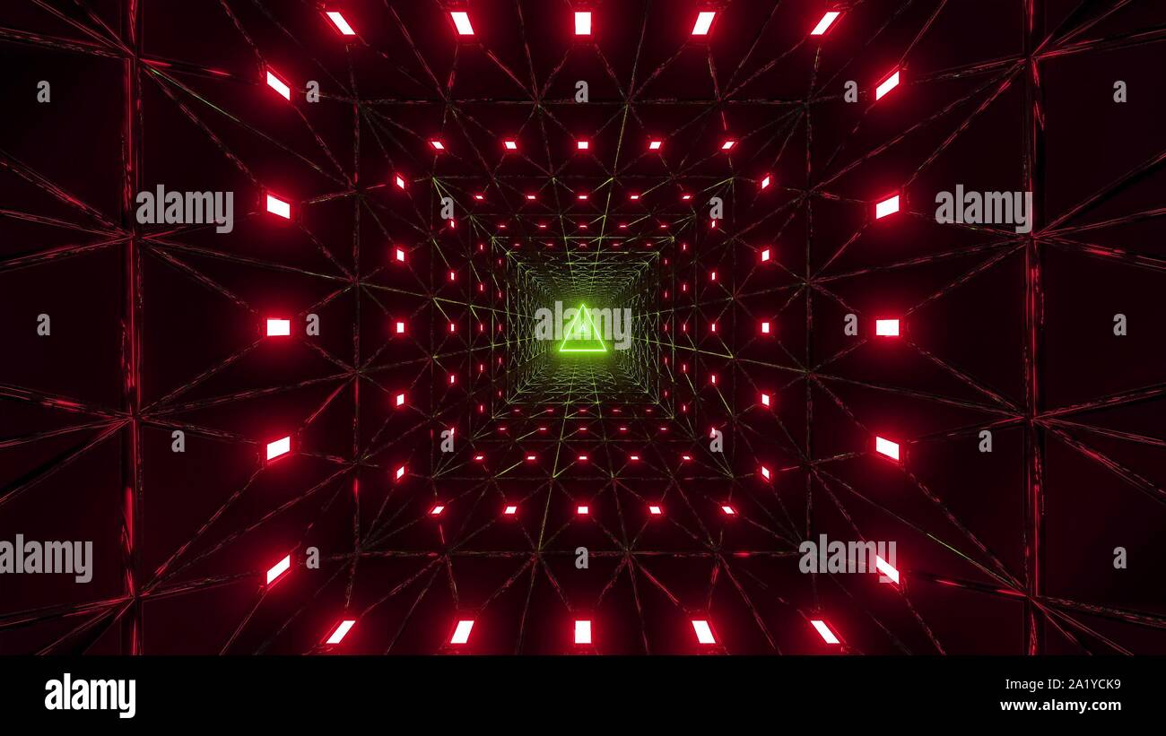 glowing triangle wireframe design 3d illustration background wallpaper ...