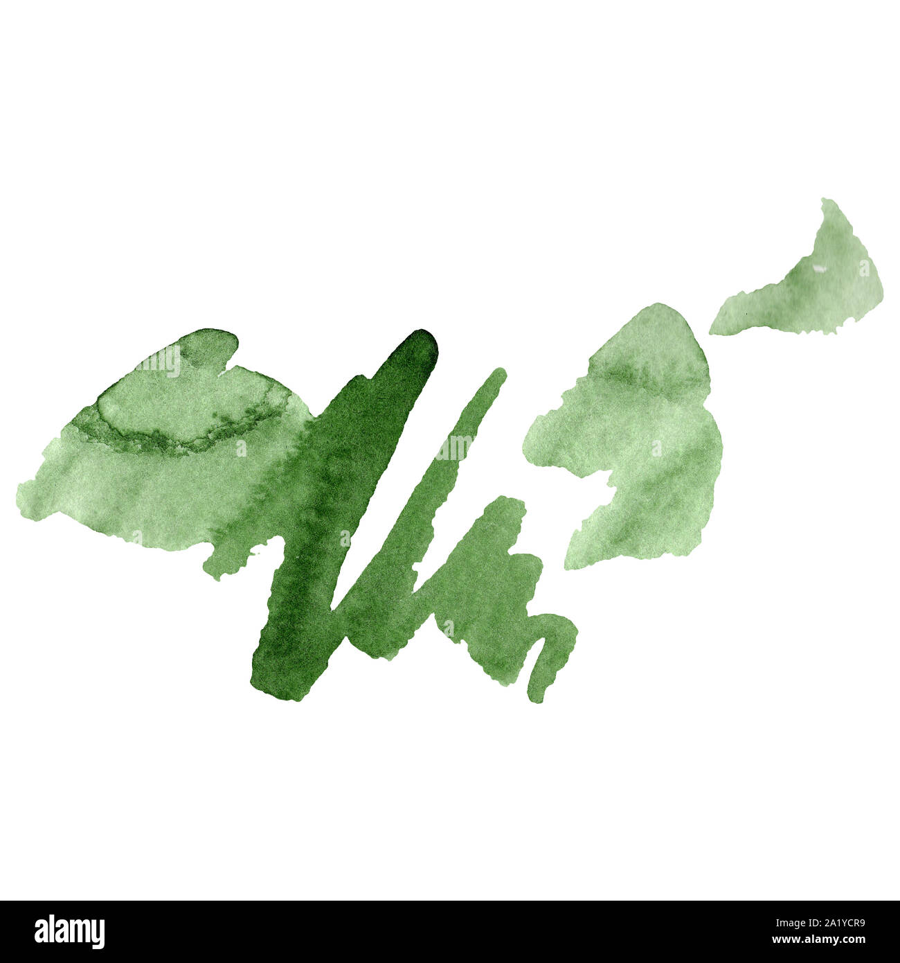 Abstract watercolor paper splash shapes isolated drawing. Illustration ...