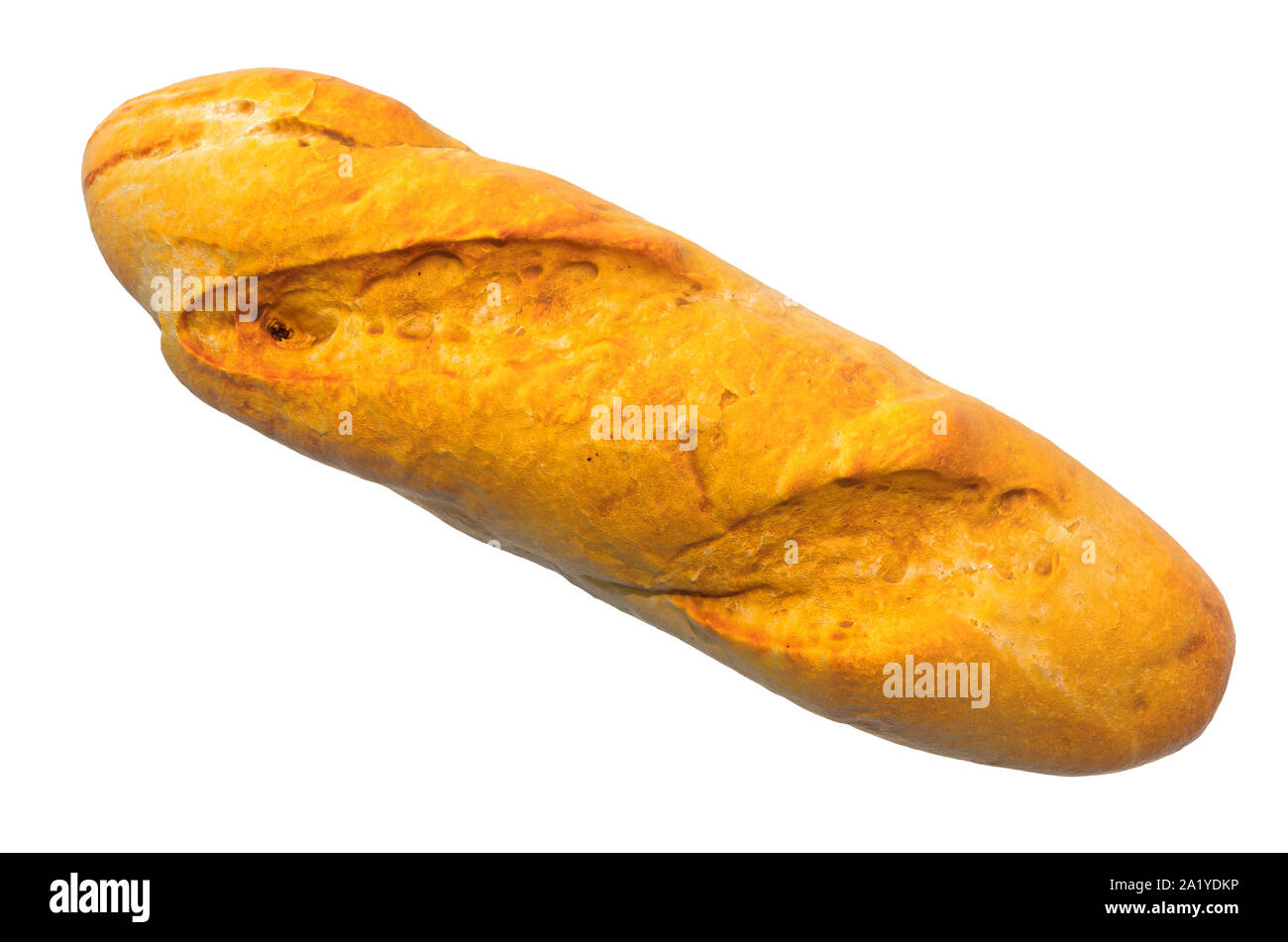 Baguette with crispy crust close-up 3d rendering with realistic texture ...