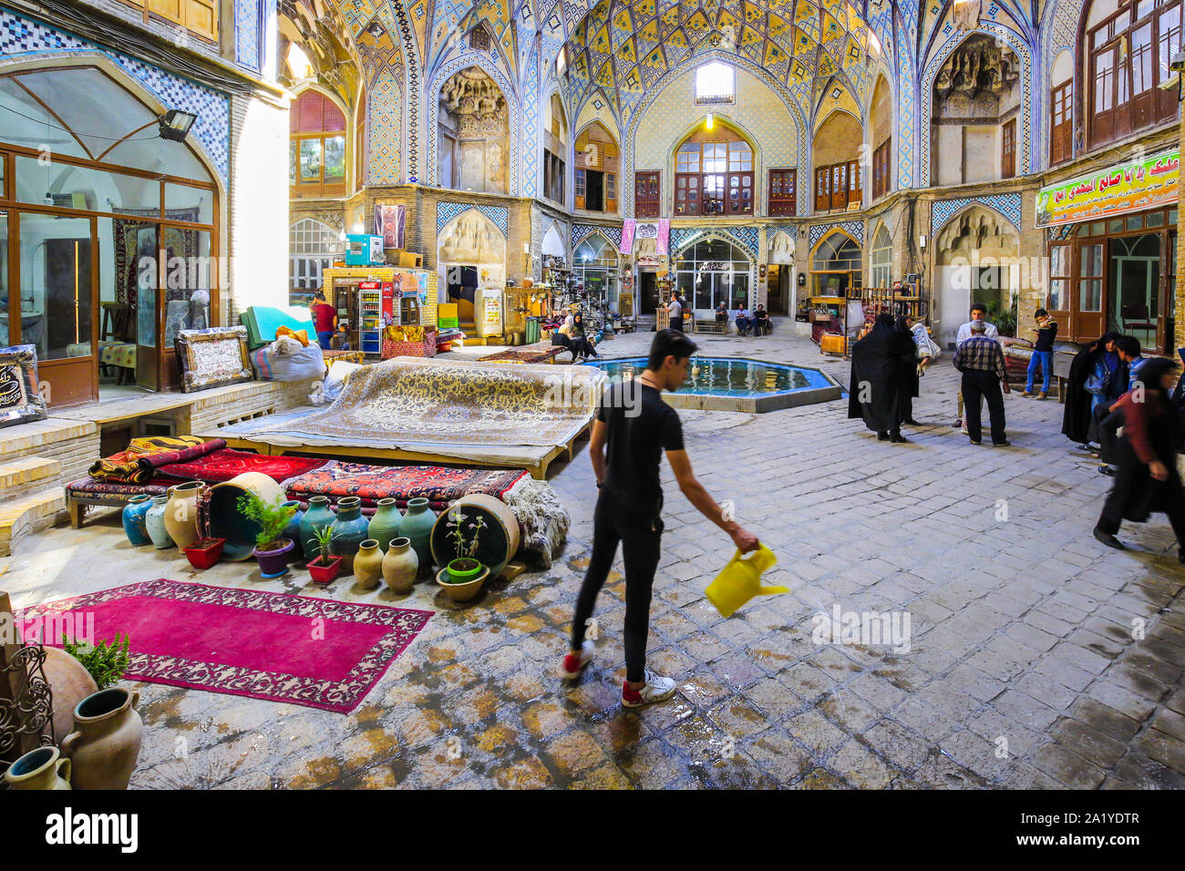 Old Plaza in a bazaar Stock Photo - Alamy