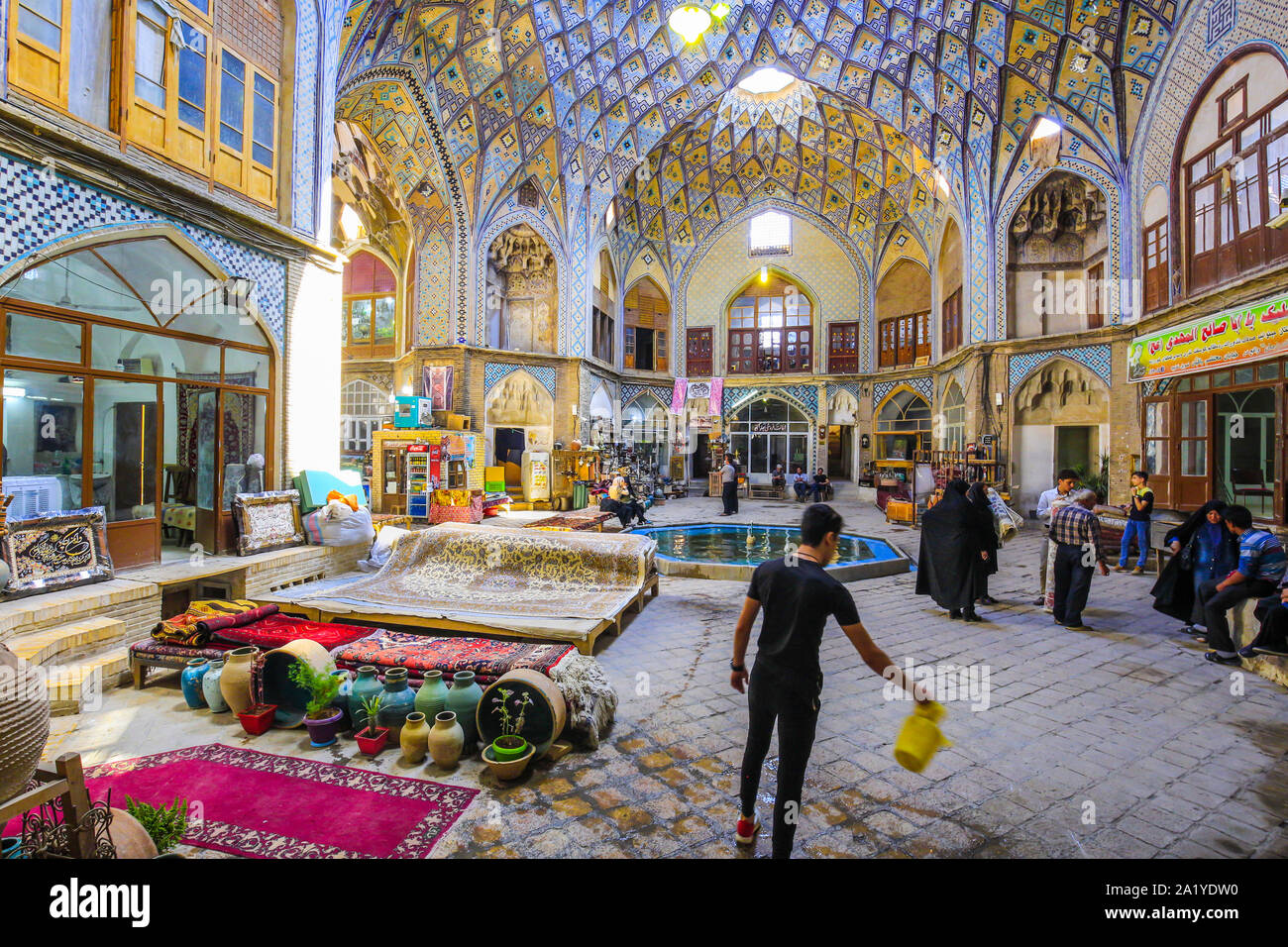 Old Plaza in a bazaar Stock Photo - Alamy