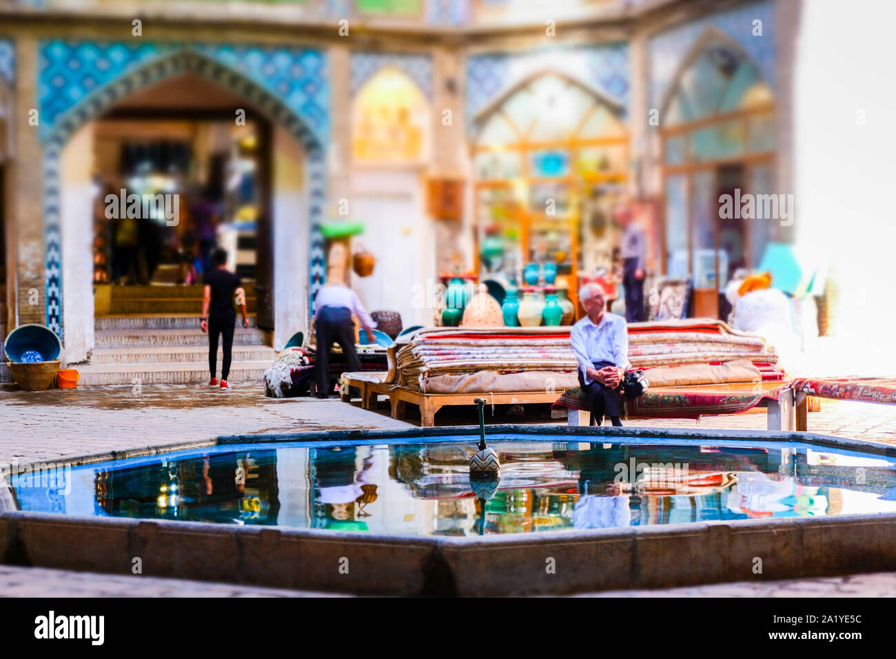 Old Plaza in a bazaar Stock Photo - Alamy