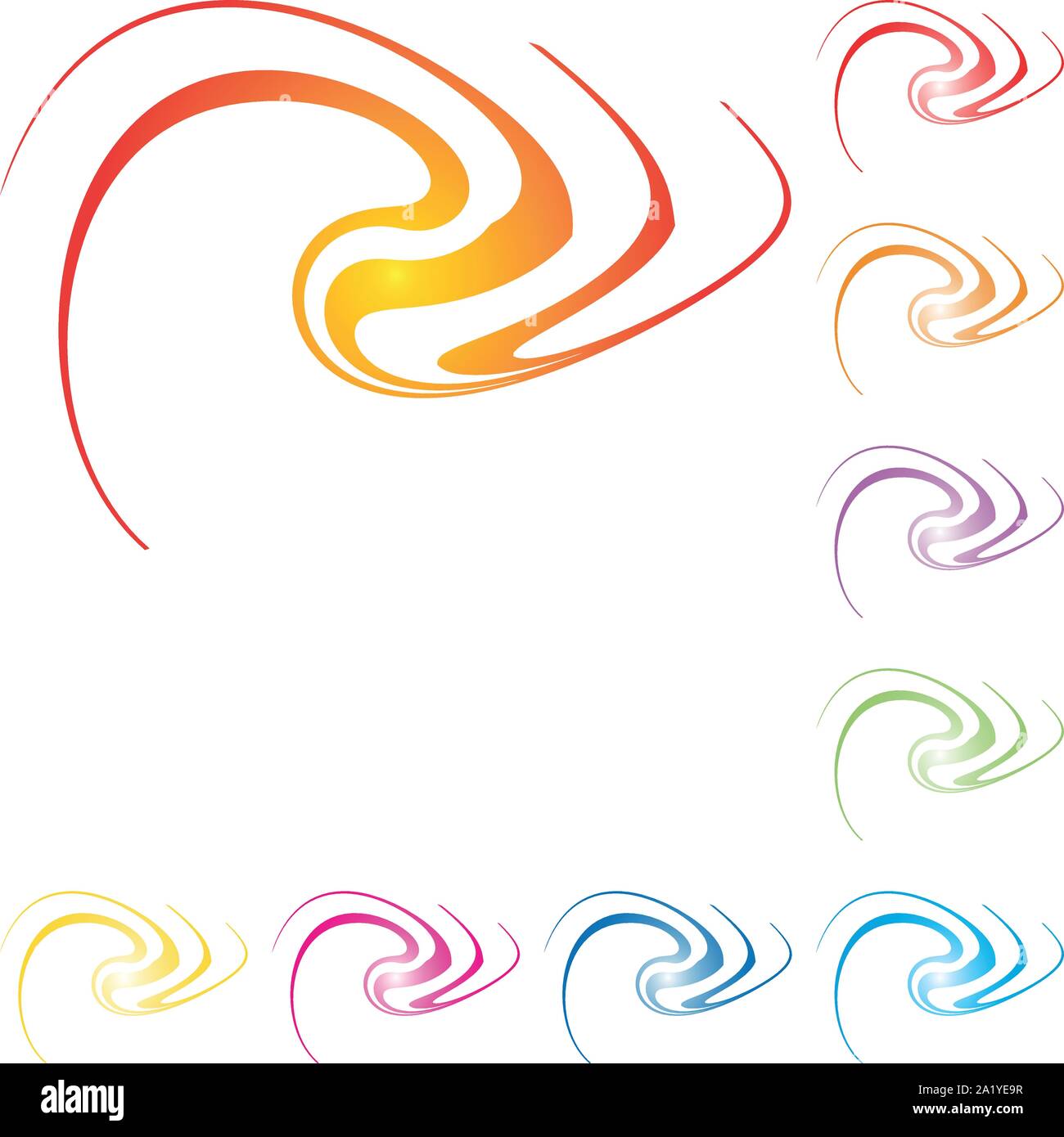 Waves, spiral, color, logo Stock Vector Image & Art - Alamy