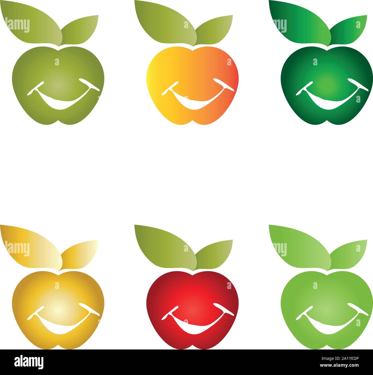 Apple with smile, apple, smile, logo Stock Vector Image & Art - Alamy
