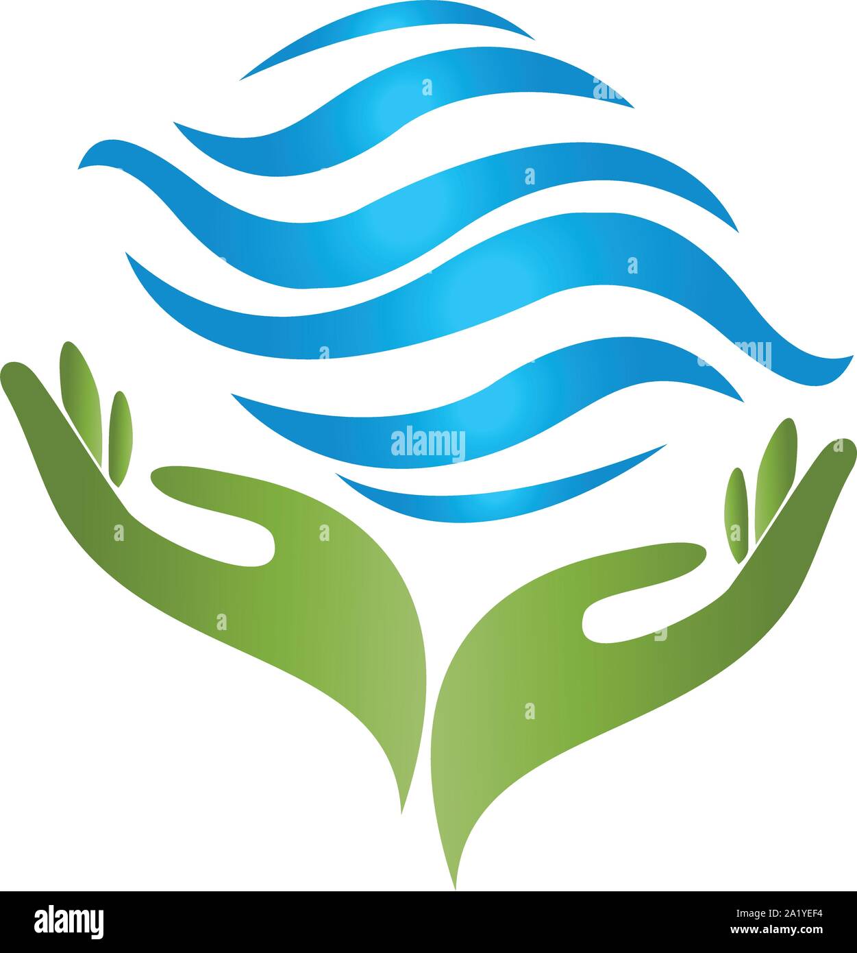 Two hands, water, waves, drops, logo Stock Vector Image & Art - Alamy