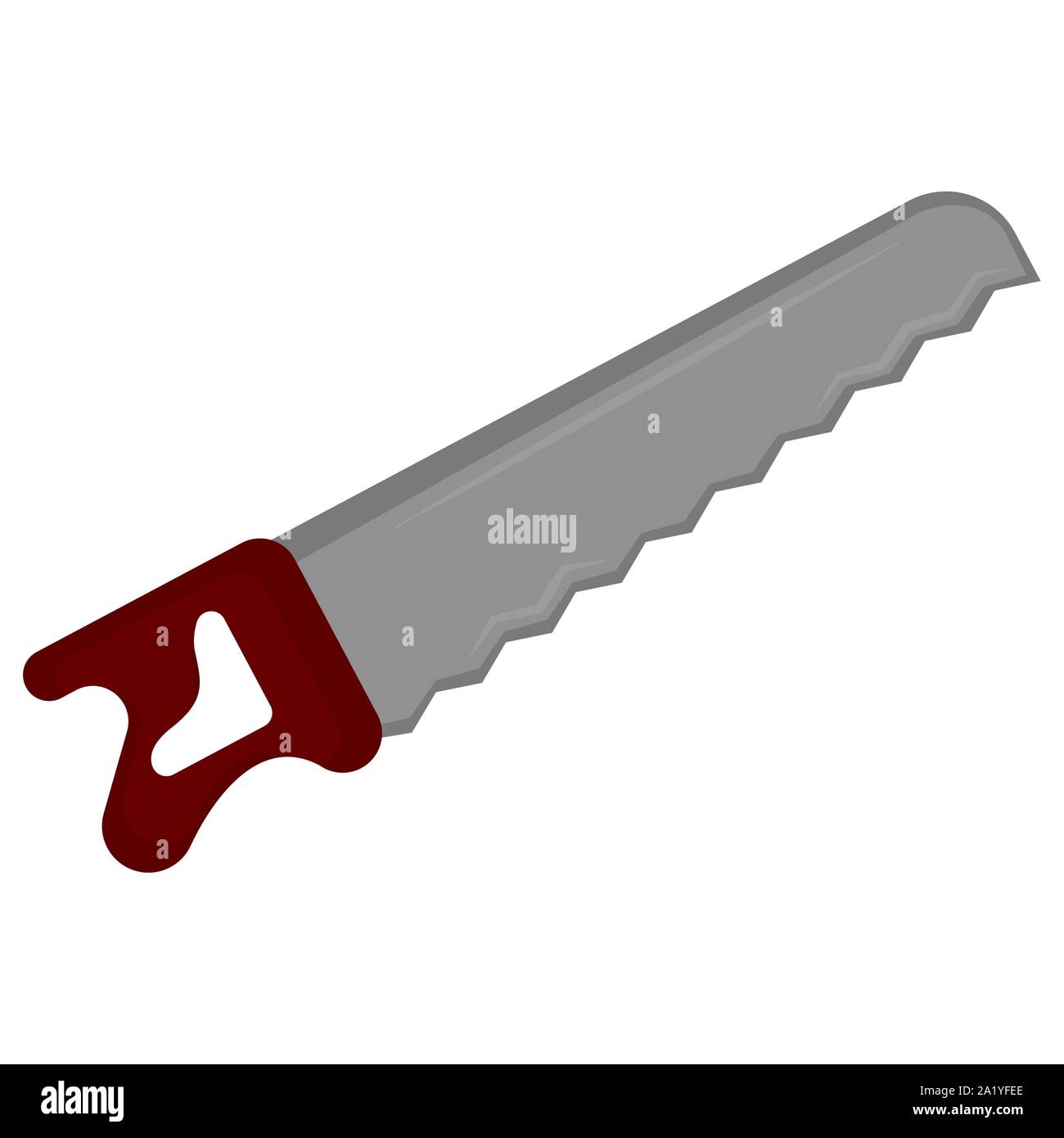 Isolated saw image. Construction tools - VEctor illustration Stock ...