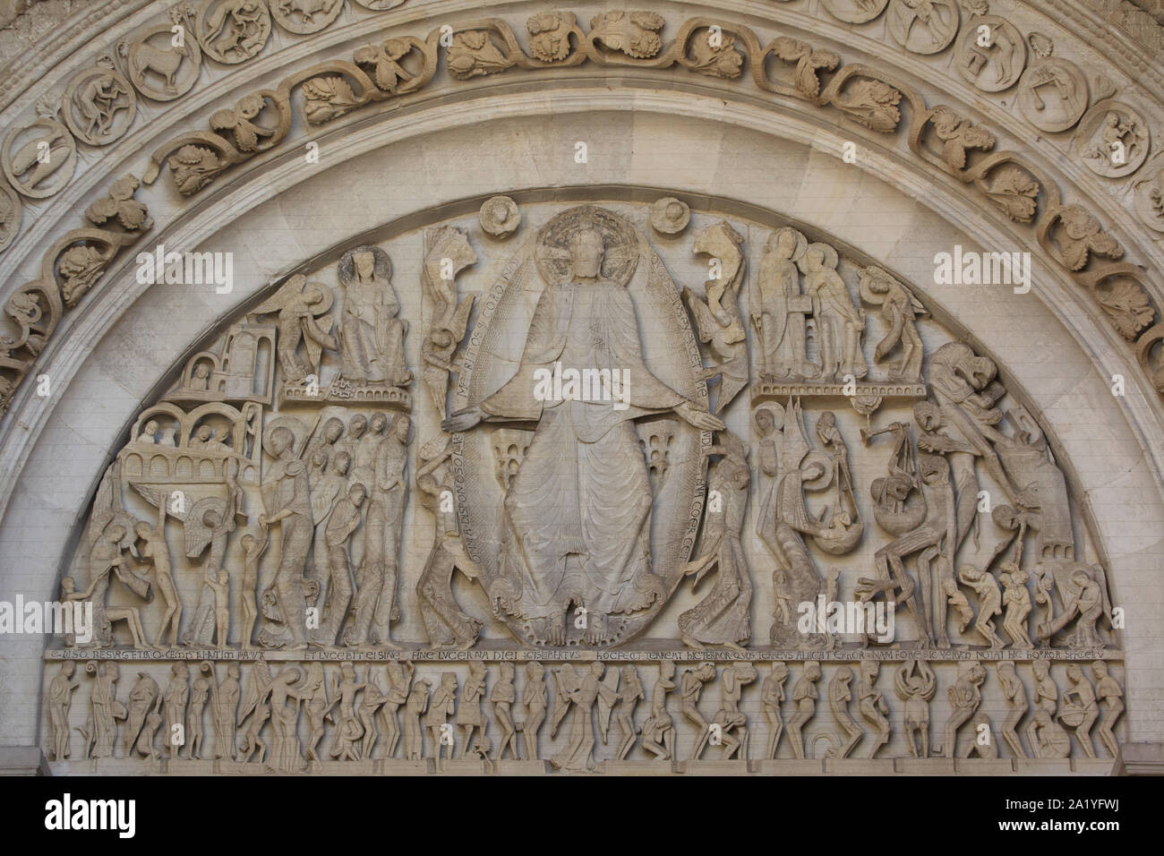 The last judgment tympanum at autun hi-res stock photography and images ...