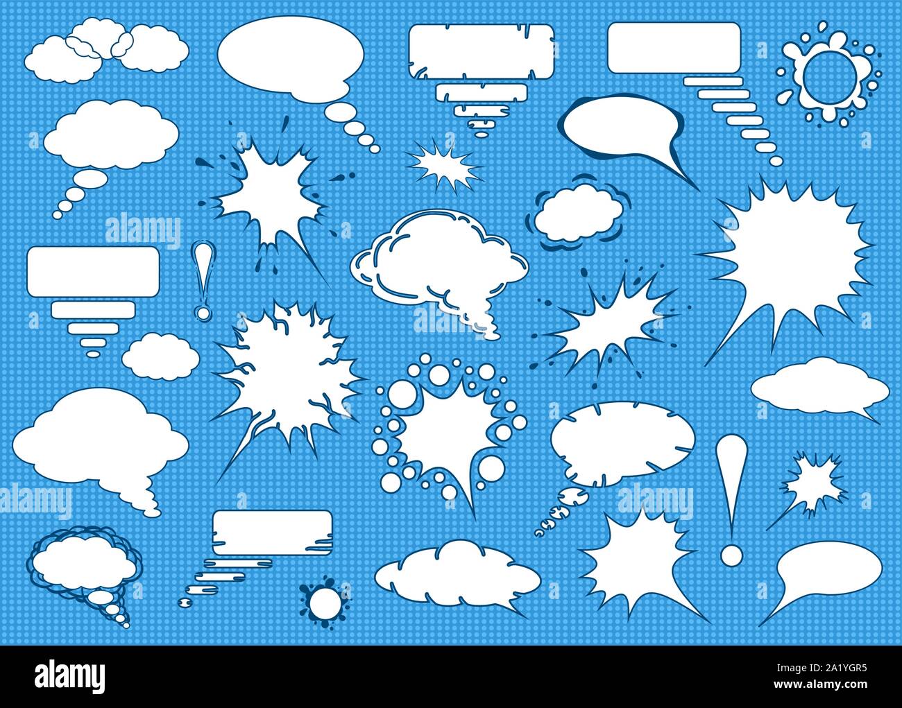 Comic hand drawn speech bubbles vector set Stock Vector Image & Art - Alamy Comic hand drawn speech bubbles vector set Stock Vector Image & Art - Alamy