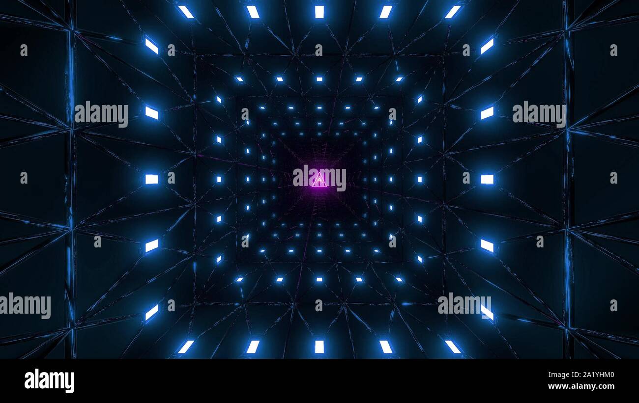 glowing triangle wireframe design 3d illustration background wallpaper ...