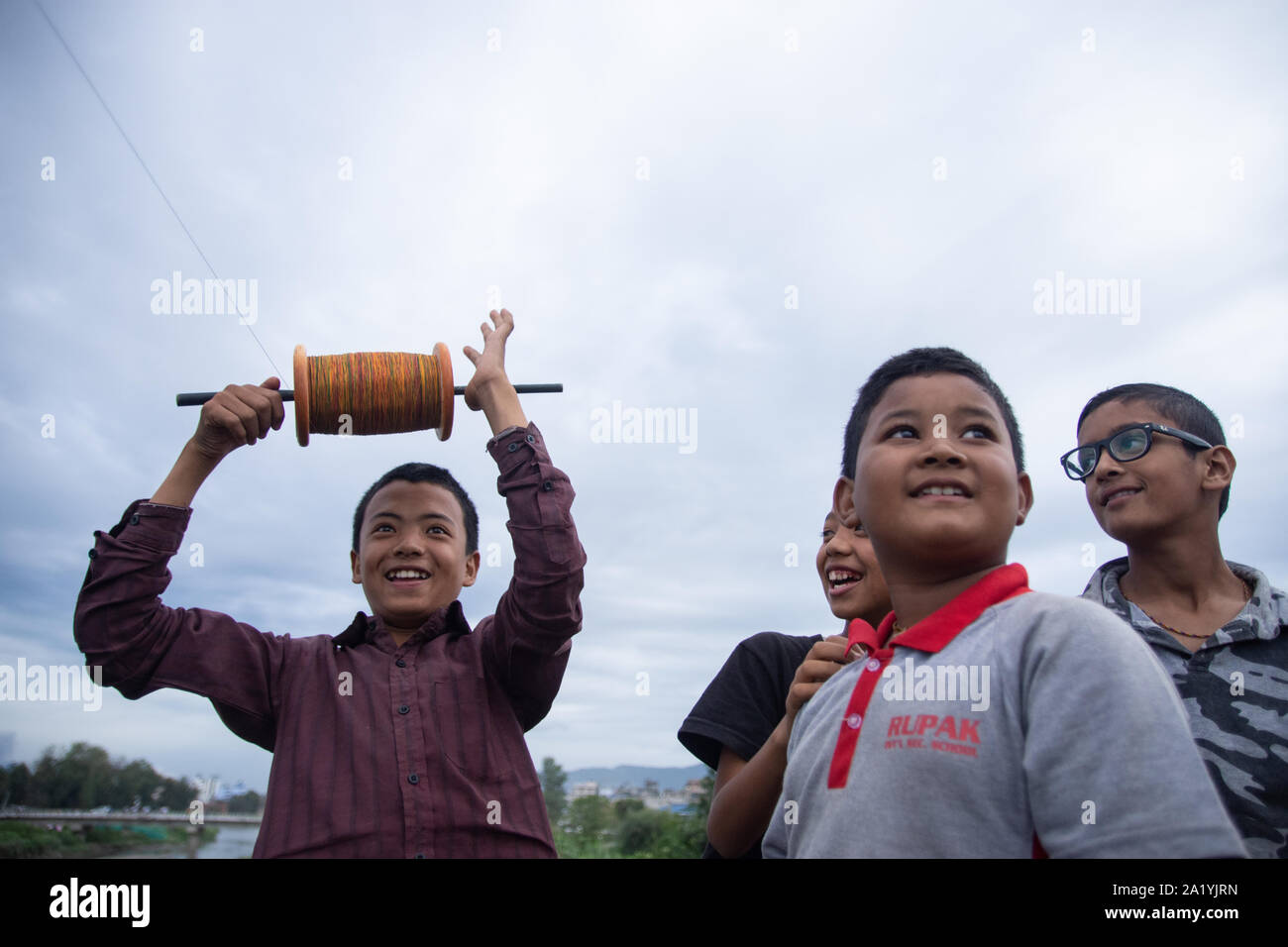 Dashain festival kite hi-res stock photography and images - Alamy
