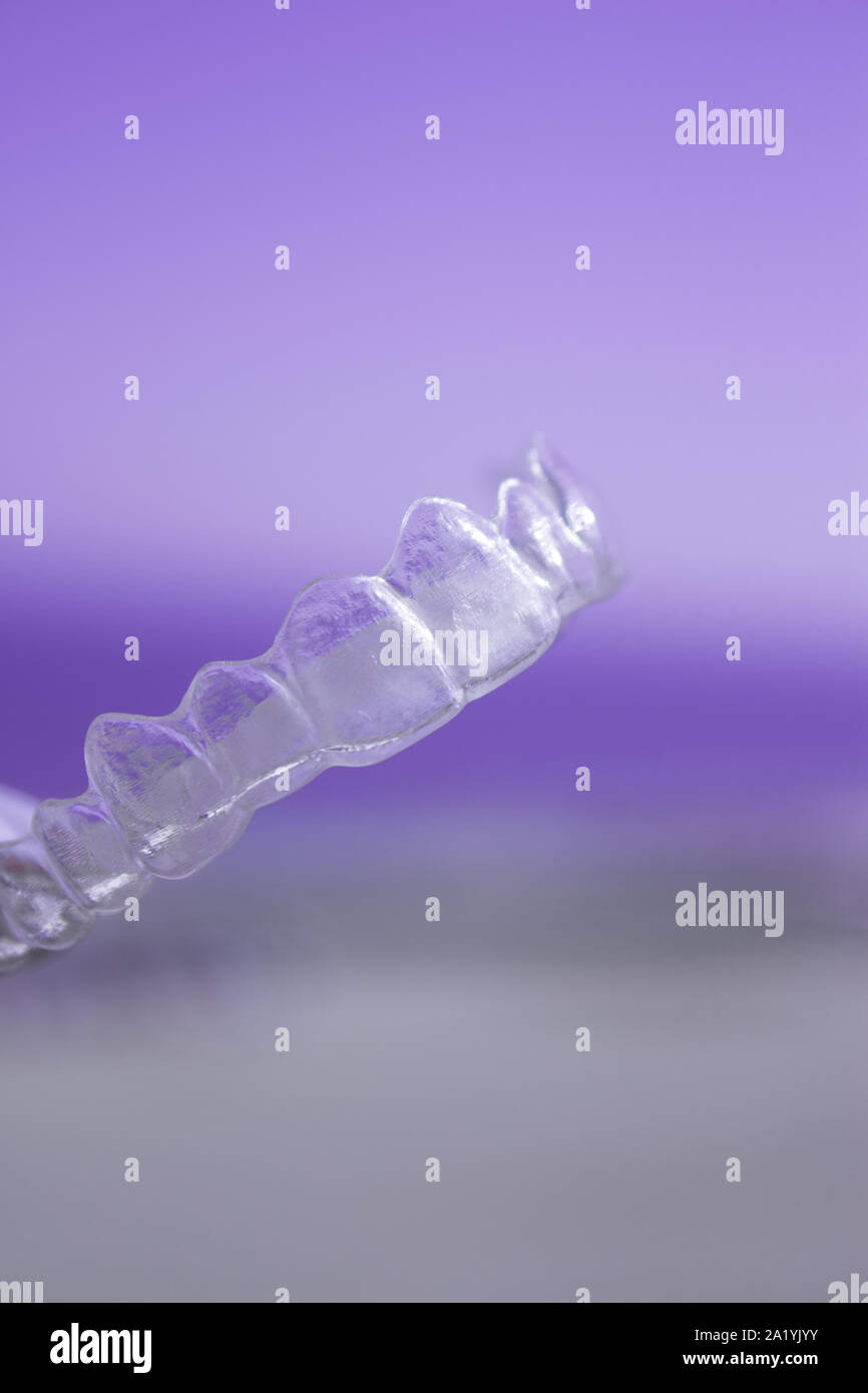 Teeth splint for correction of dental position Stock Photo - Alamy