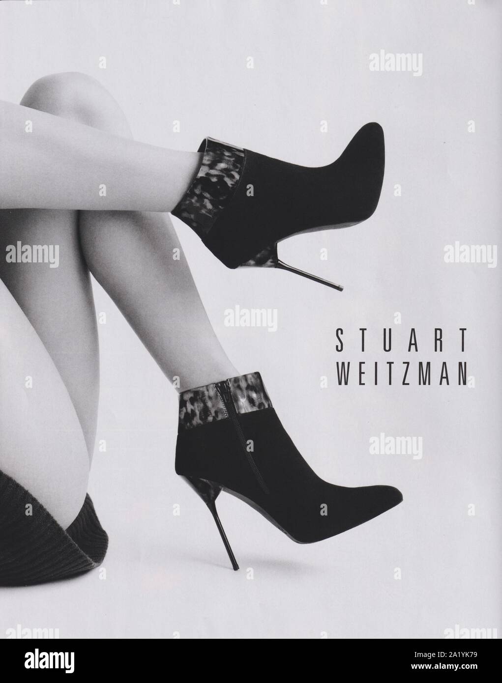 poster advertising Stuart Weitzman footwear fashion with Natalia ...