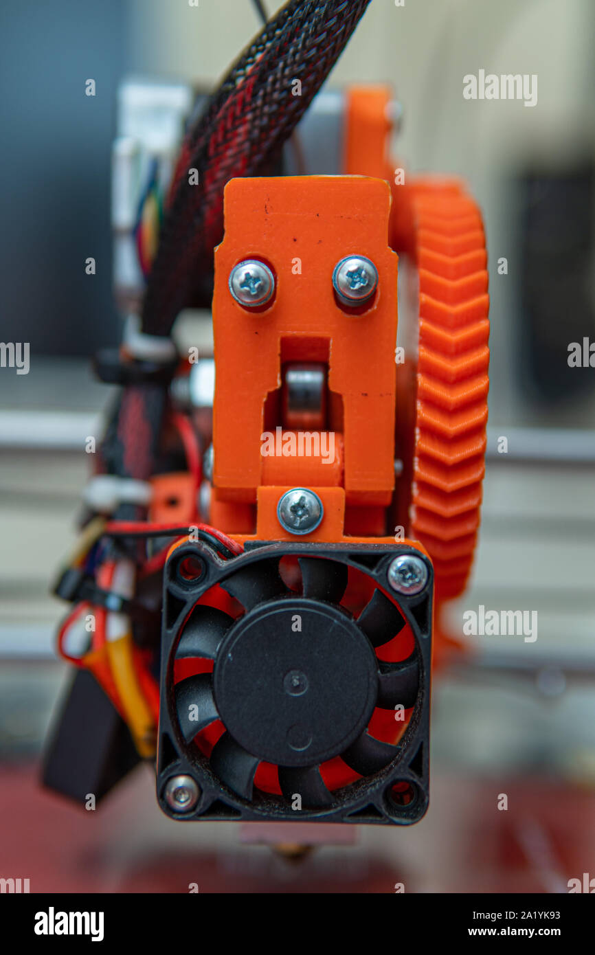 3D printer elements. 3D printing device mechanism Stock Photo - Alamy