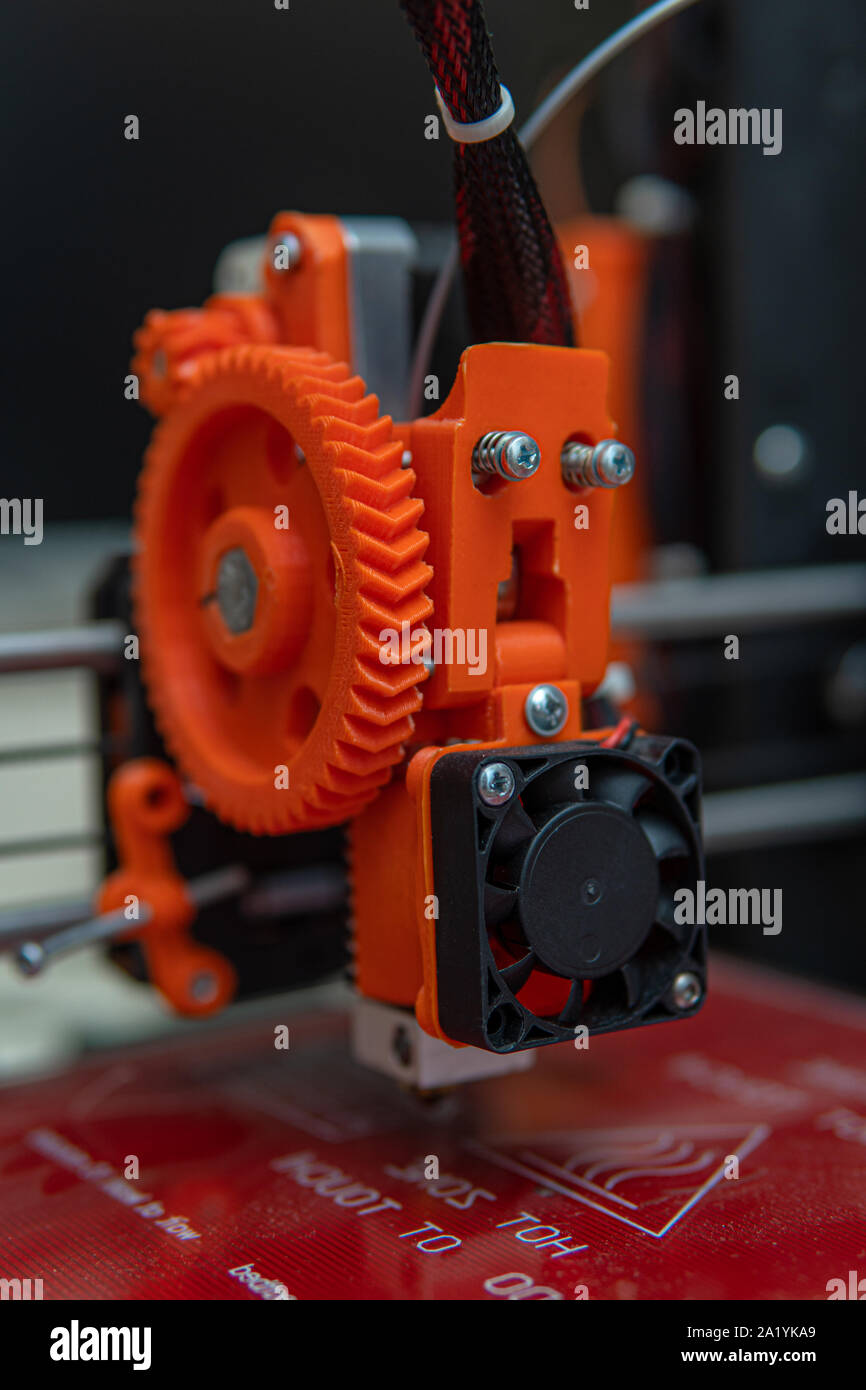 3D printer elements. 3D printing device mechanism Stock Photo - Alamy